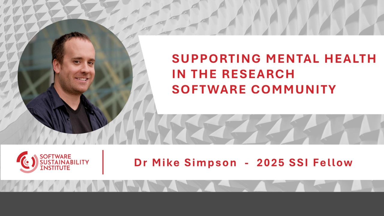 Supporting Mental Health in the Research Software Community | Software ...